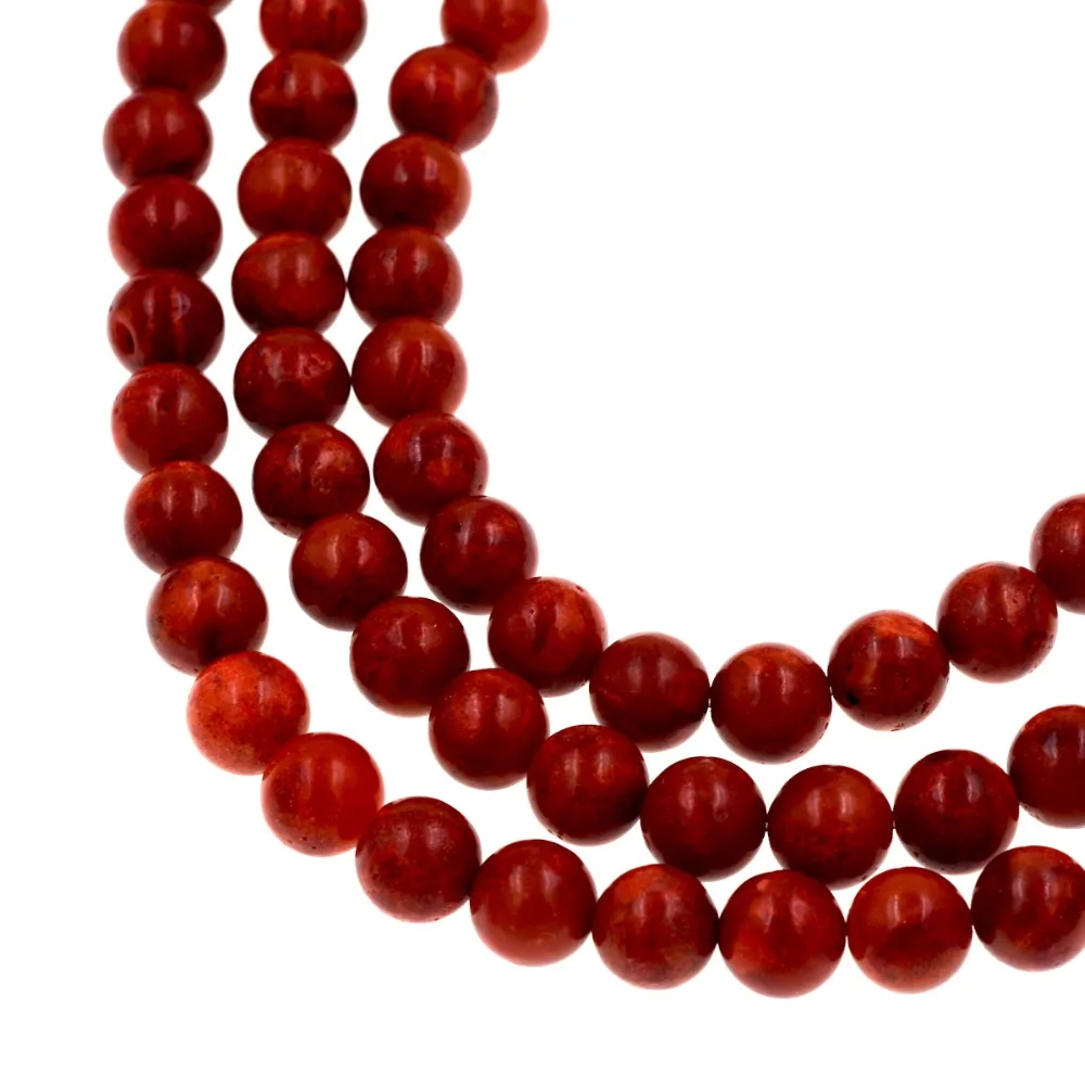 10mm Pretty Natural Sponge Red Coral Round Shape GemsLoose Beads|round ...