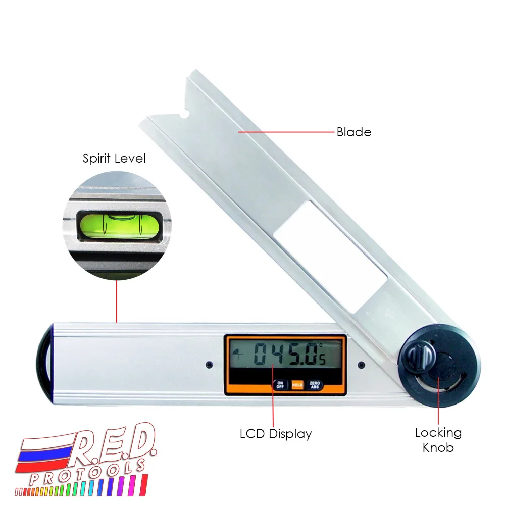 Digital-Waterproof-Angle-Finder-Gauge-Protractor-Meter-Bubble-Spirit ...