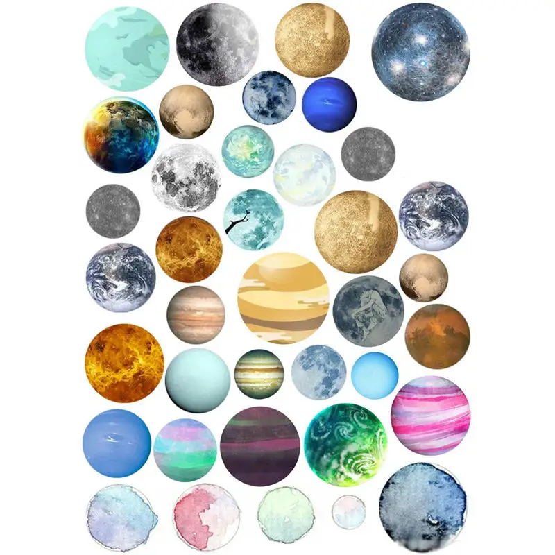 Planets Scrapbook Paper