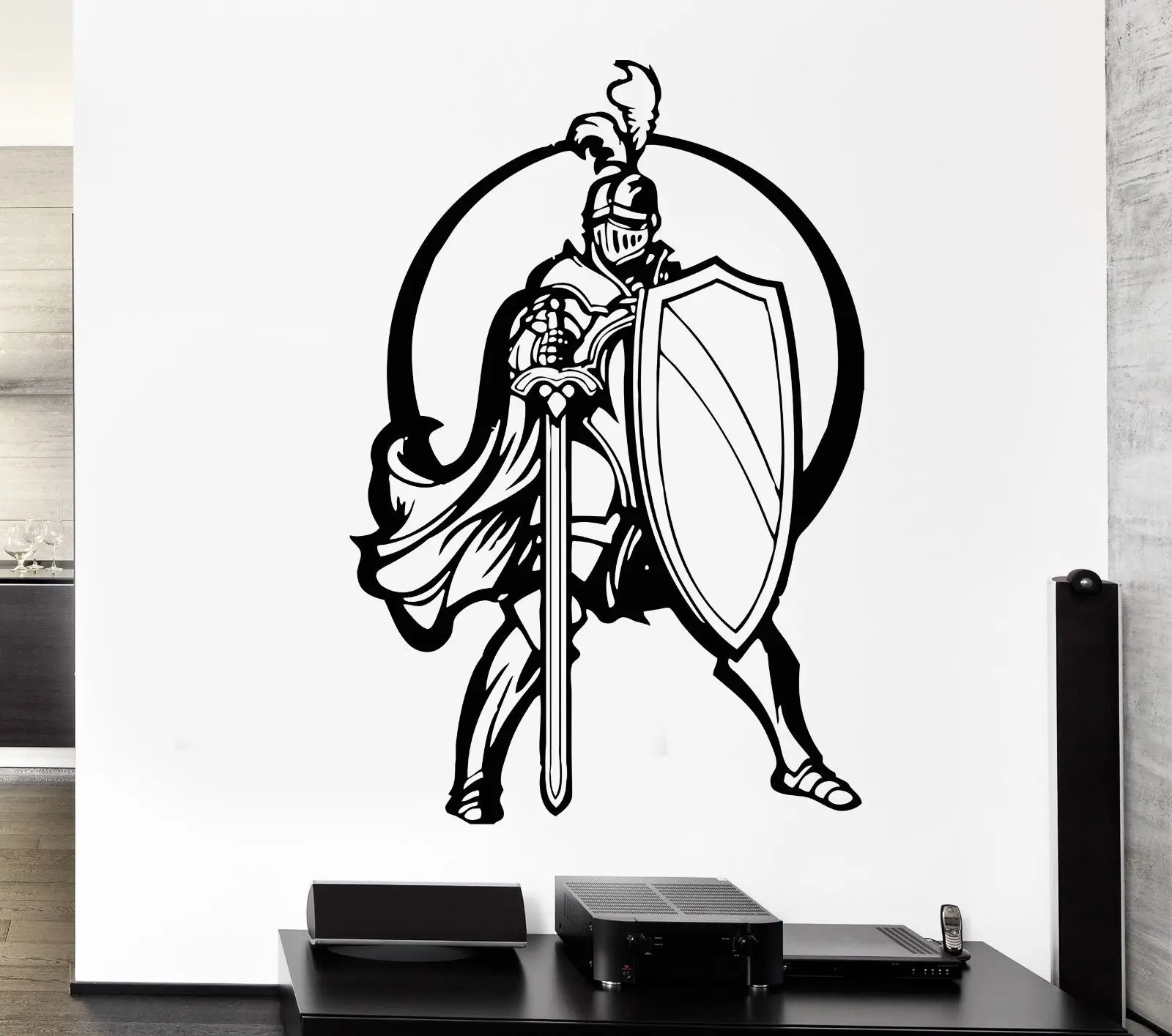 new kids room Wall Decal Knight Sword Shield Armor Warriors Medieval ...