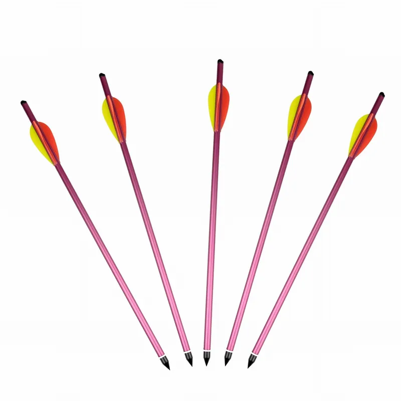 5 Pçs/lote Tiro Com Arco Flecha de Alumínio 15/17/20 Inches Setas de ...