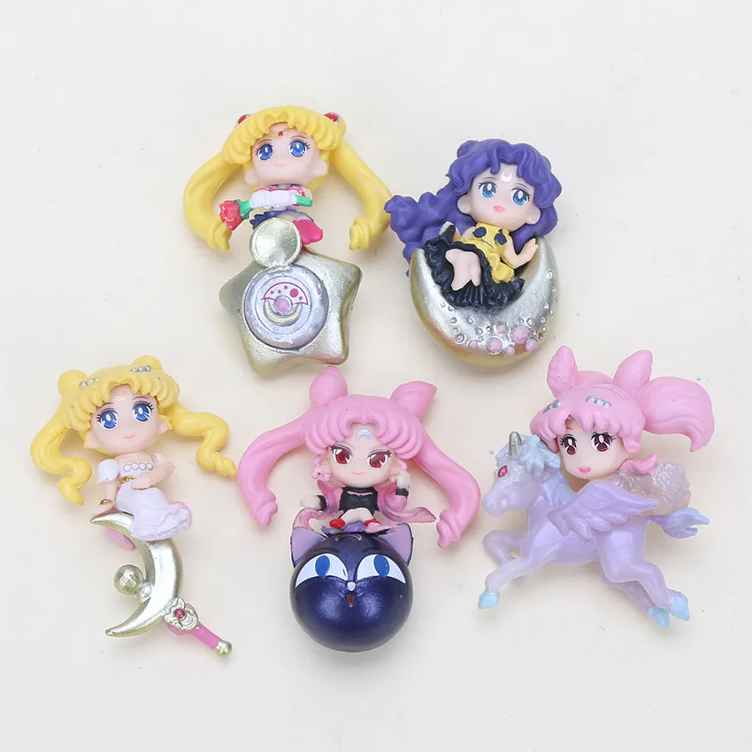 5pcs/set Sailor Moon Tsukino Usagi Princess Serenity Chibiusa helios ...
