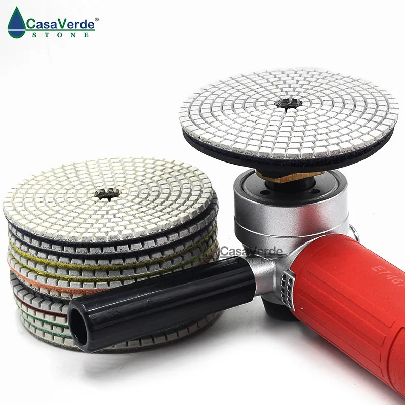 400-Dry-4-100mm-with-2-5mm-flexible-diamond-dry-polishing-pads-for ...