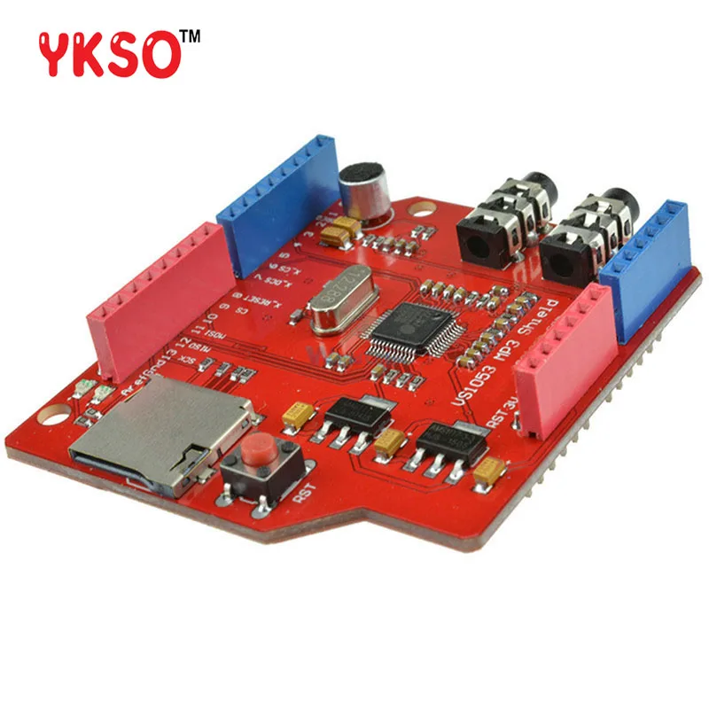 Ykso Mp3 Decoding Board Vs1053 Module Dual Stereo Audio Mp3 Players