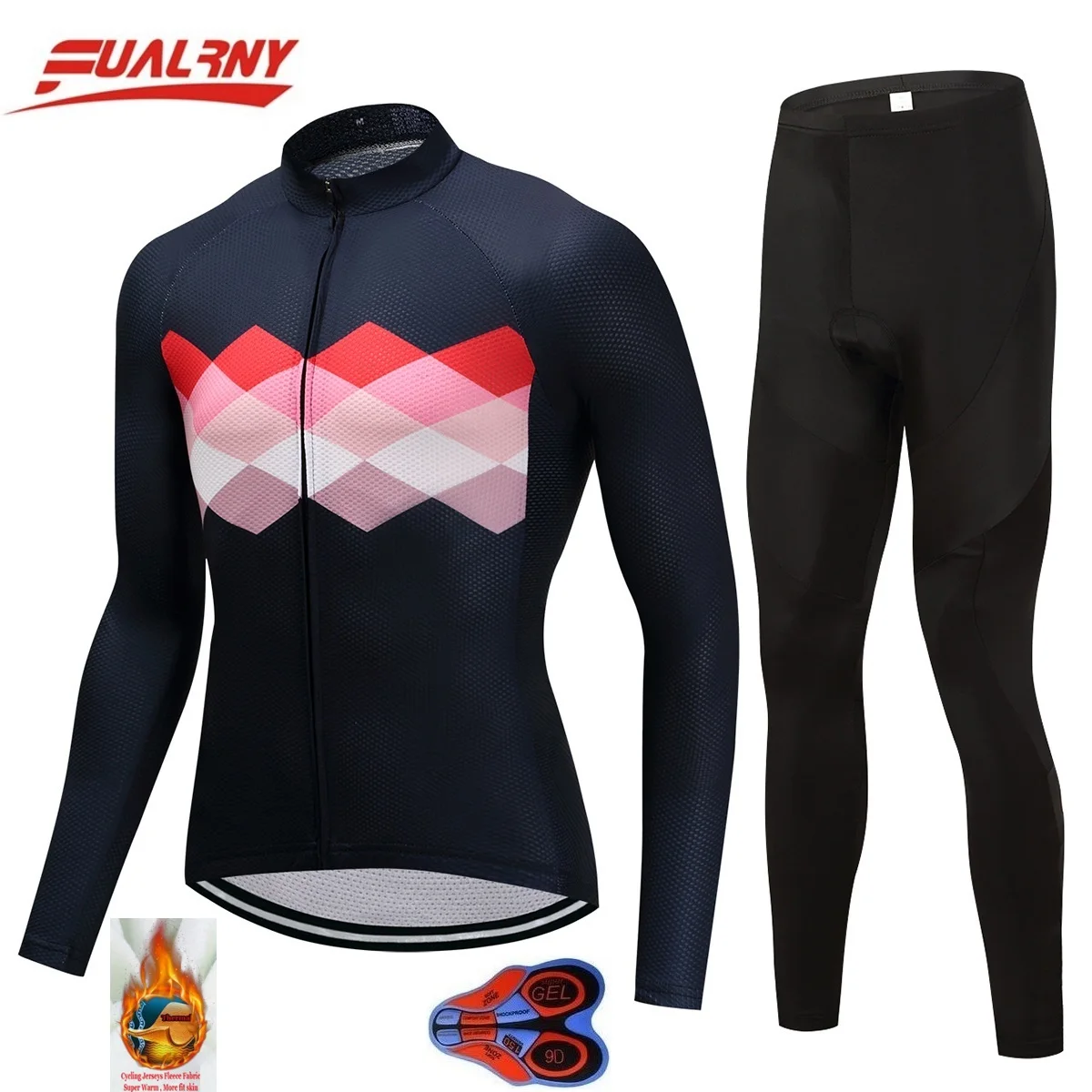 Manga comprida Ropa ciclismo Ciclismo Jersey define 9D/Velo Térmico ...