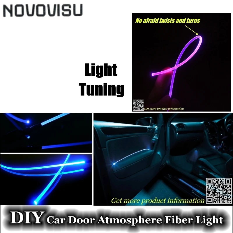 Novovisu For All Car Interior Light Tuning Atmosphere Fiber Optic Band ...