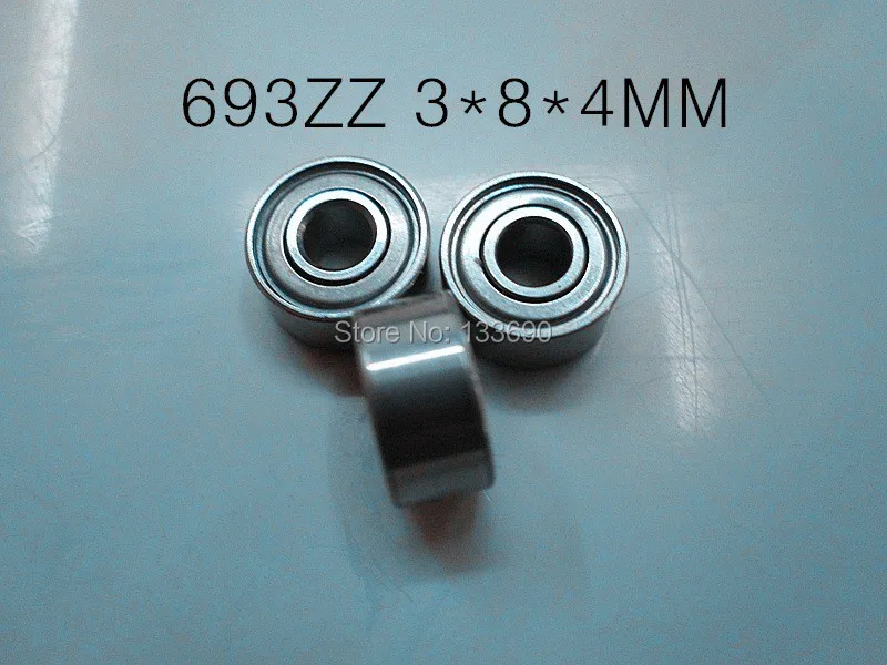 10 개/몫 693ZZ 693Z 베어링 3x8x4mm 소형 볼 베어링 R 830ZZ W693ZZ 3*8*4 베어링 강철 ...
