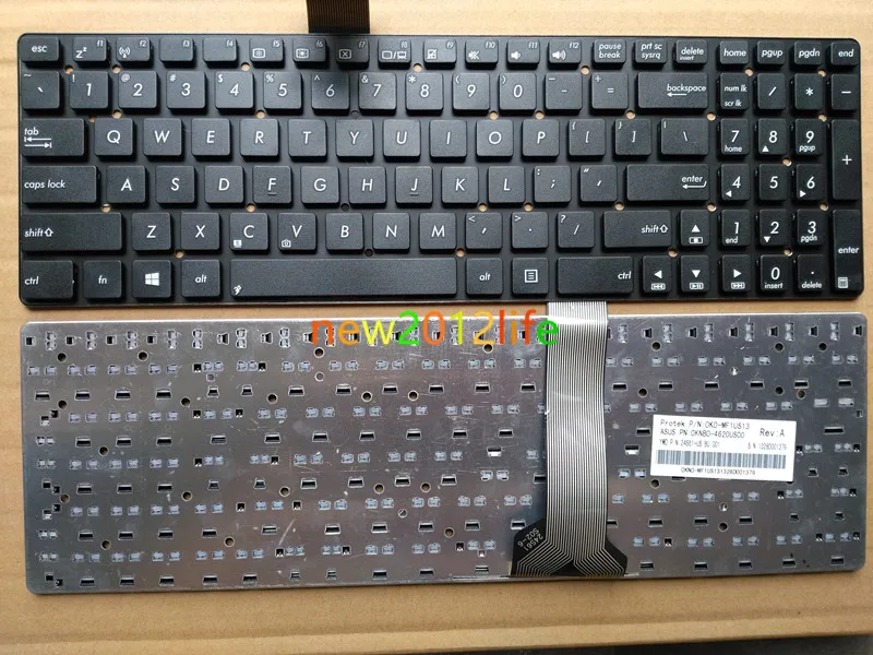 Genuine new laptop keyboard for Asus A55V K55V A55VM A55VD K55VD R500v ...