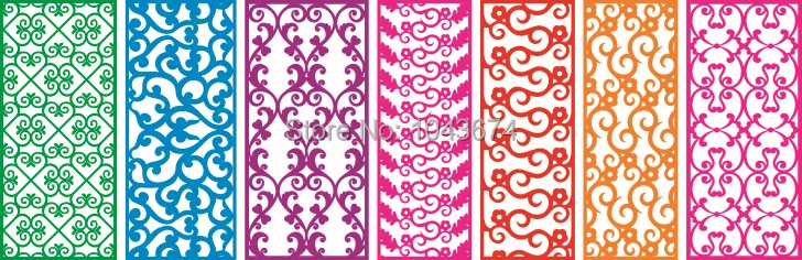 2d vector files model used for decorative hollow boards used for cnc ...