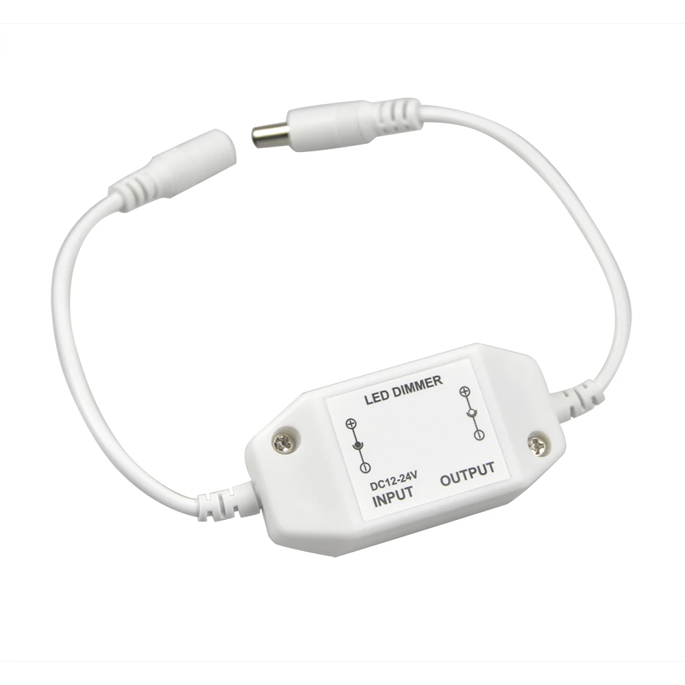 LED Brightness Switches Adjustable Controller Single Color DC 12-24V 5A ...