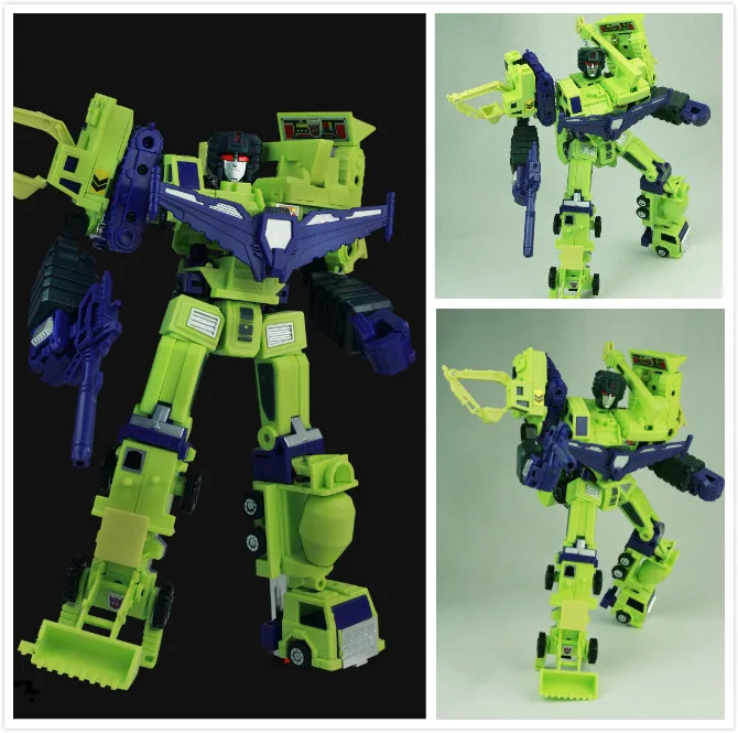 KO High quality ABS 6 In 1 Truck Deformation Robot G1 Devastator Action ...
