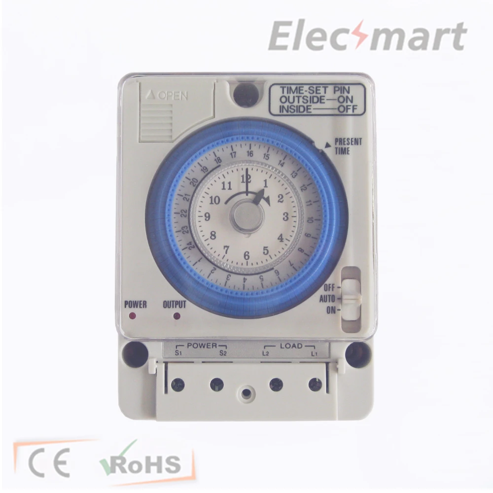 24 Hr Timer Panel Mount