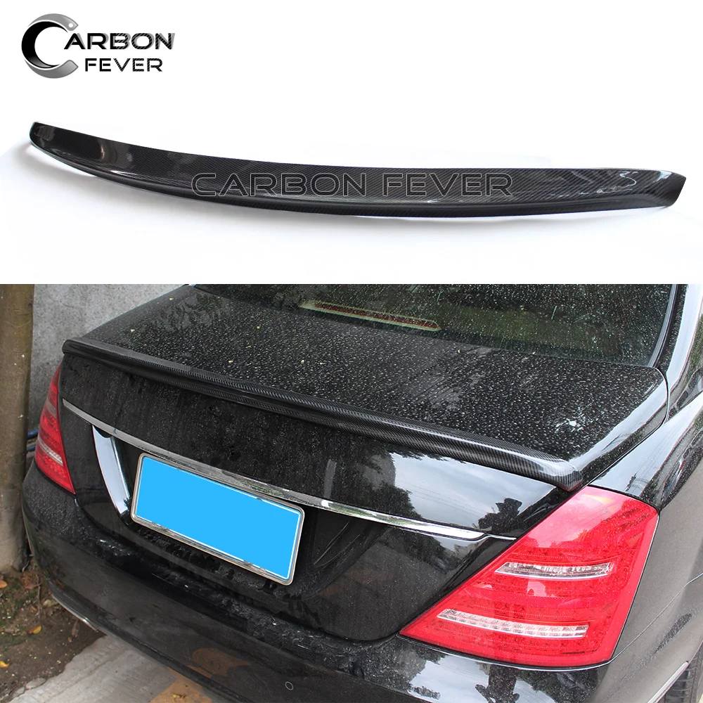 For Mercedes W221 Carbon Fiber Rear Spoiler Wing S350 S400 S450 S500 ...