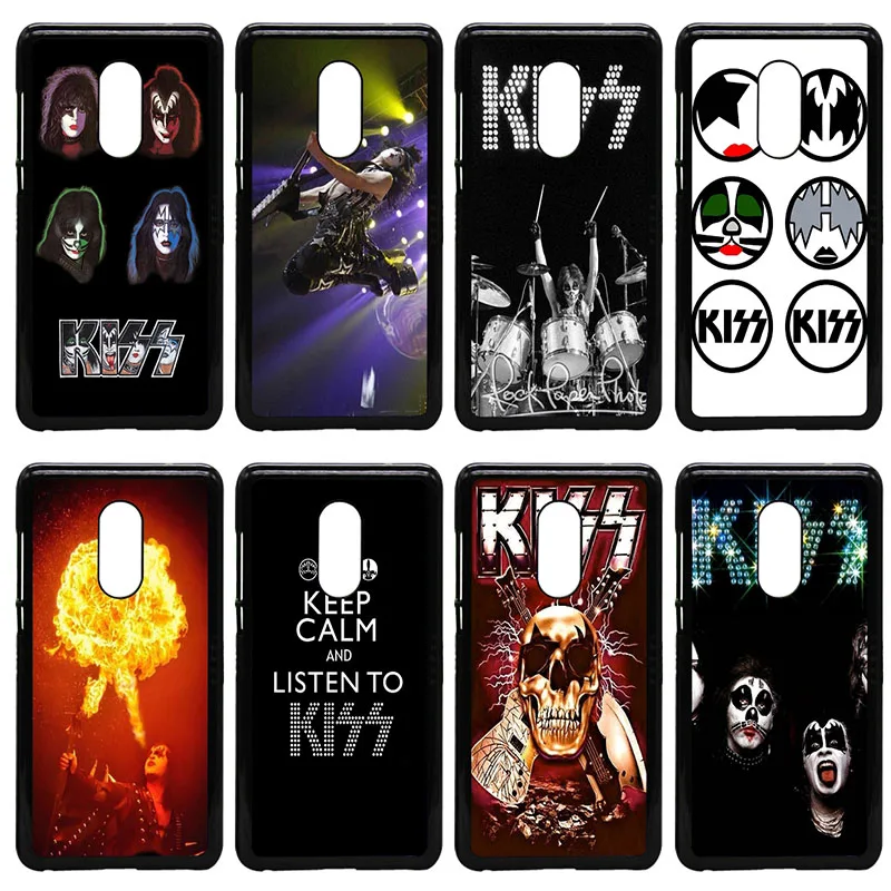 KISS Heavy Rock Band Logo Cell Phone Cases Hard PC Cover for Xiaomi Redmi 3X Mi 6 5 5S Plus Note ...