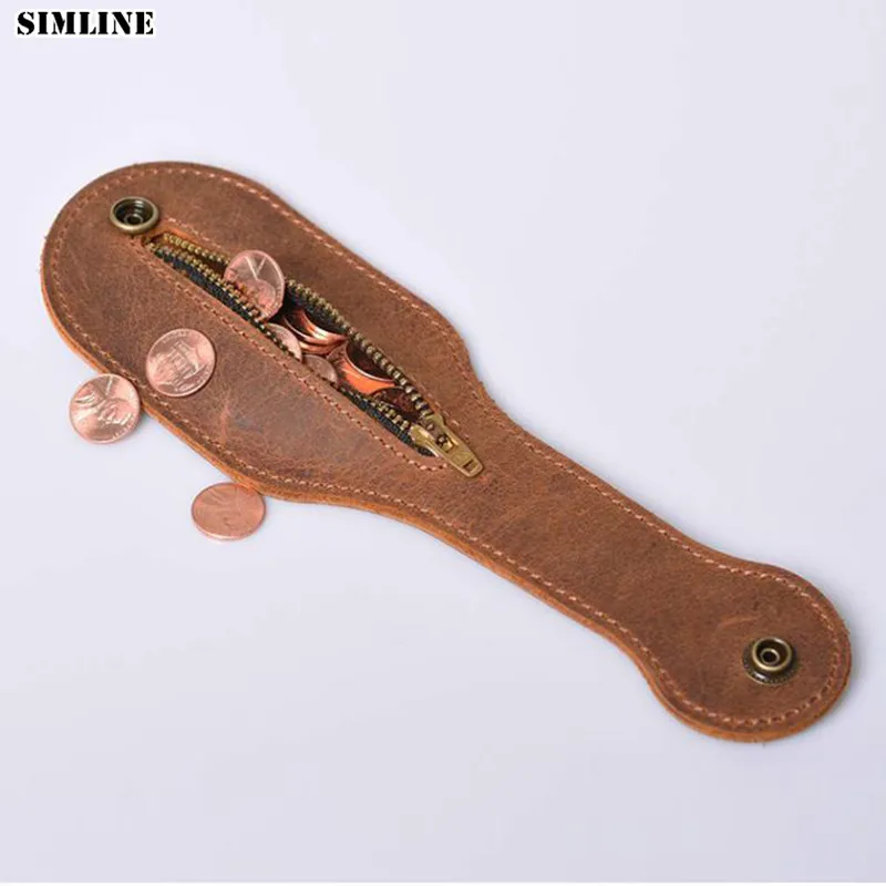 Genuine Leather Coin Purse Bag Boston Racket Sap Jacksap Men Vintage ...