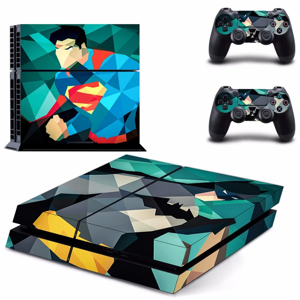Superman PS4 Skin Sticker for Playstation 4 Console and Controllers ...