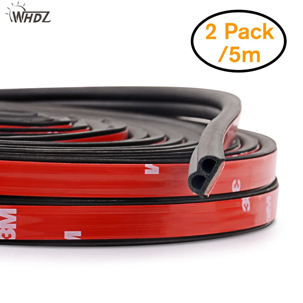 Car Noise Reduction Dust-proof Rubber Seal Strip BIKITIQUE 20m Strip B ...