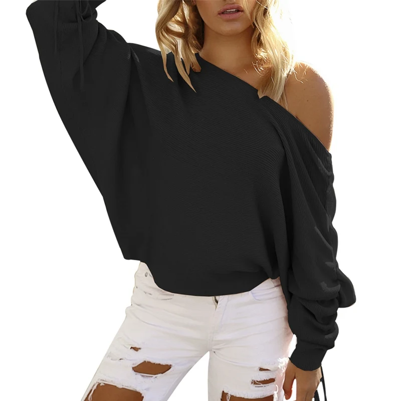 2018 Women Autumn Sweaters Pullovers Ladies Fashion Casual Warm Off