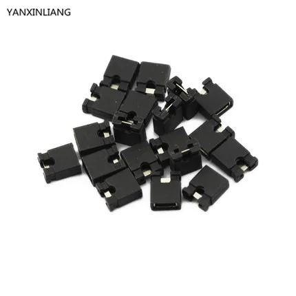 100PCS Pitch 2.0mm Pin Header Shorting Cap Jumper Cap Short Block Black ...
