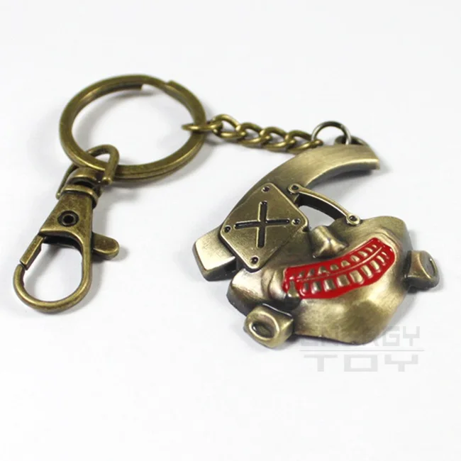 Fashion Keychain Anime Tokyo Ghoul Ken Kaneki Mask Alloy Pendant ...