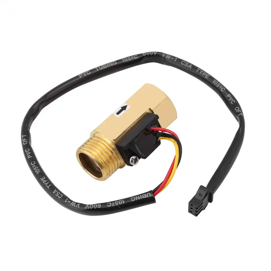Durable 1 30L/min Water Flow Sensor Meter Switch Flowmeter G1/2 Thread ...