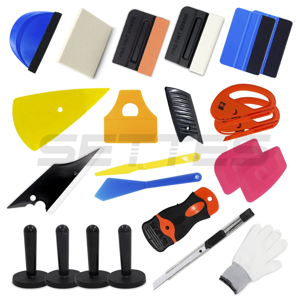 Car Wrapping Installation Tools Kit Vinyl Wrap Squeegee Razor Glove ...