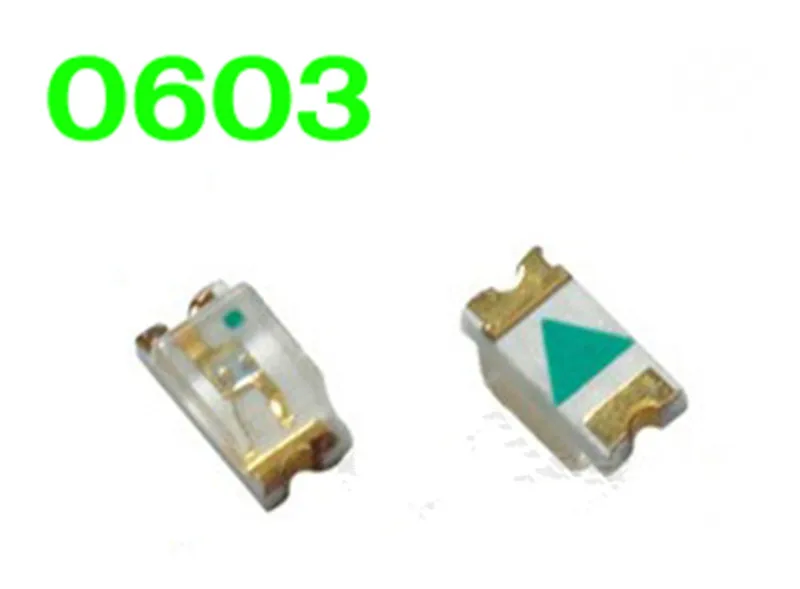 100pcs 0603 Green color SMD/SMT Super Bright lamp LED lights light ...