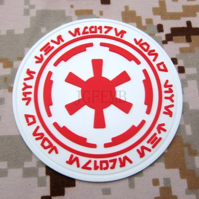 Red STAR WARS IMPERIAL Galactic Empire Logo Military Morale 3D PVC Patch PB1586|patch jacket ...
