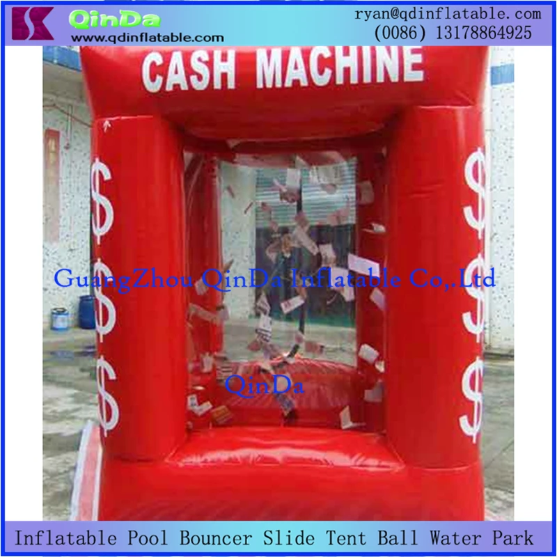 Advertising Inflatable Catch Money Machine Tent Cash Paper Money Booth ...