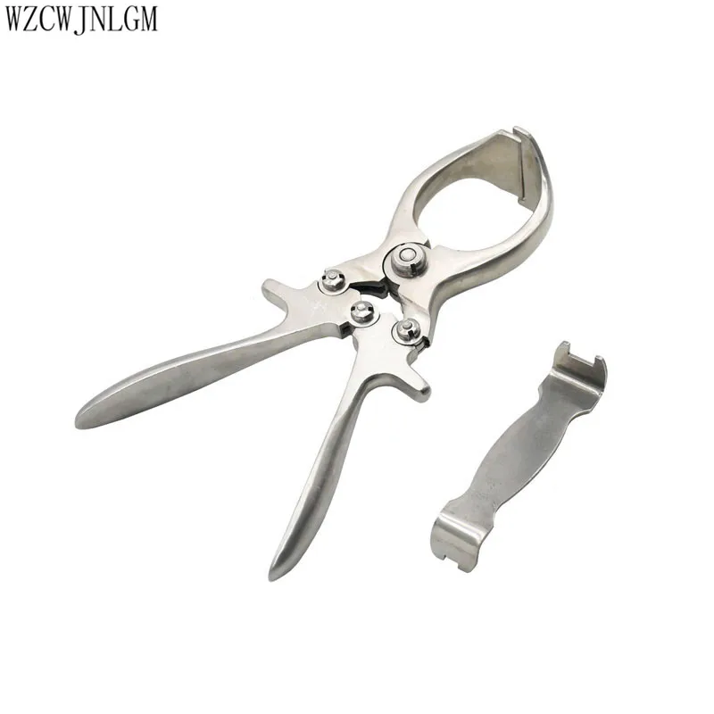 1 Pcs Stainless Steel Without Blood Pig Sheep Castration Clamp Castration Tool Castration ...