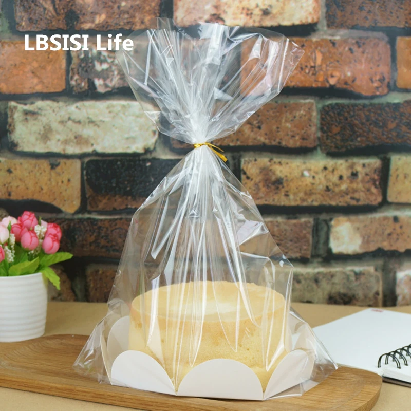 LBSISI Life 10Sets 6 8 Inch Bread Paper Packing Bags Candy Cookie Cake ...