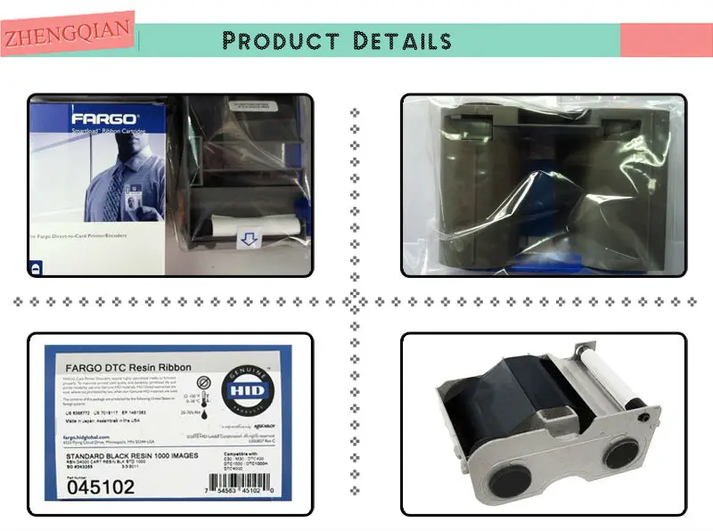 Original Fargo 45102 Standard Black Monochrome Ribbon For DTC1000 ...