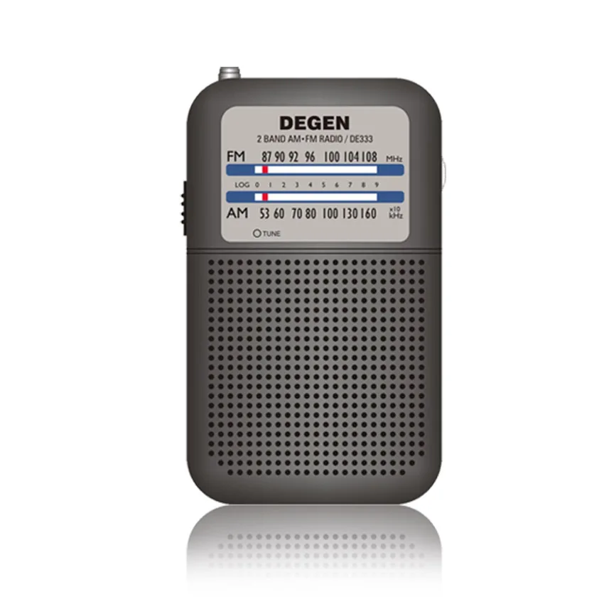Degen Radio DE333 FM AM Receiver Mini Handle Portable Pocket Size Two ...