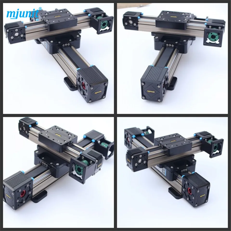 Guide Linear Slide Rail 2 blocks Belt drive Actuator Linear Guide ...