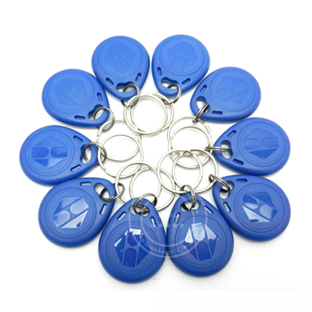 10Pcs Access control ID/EM Proximity Token Key Tags Keyfobs RFID ID ...