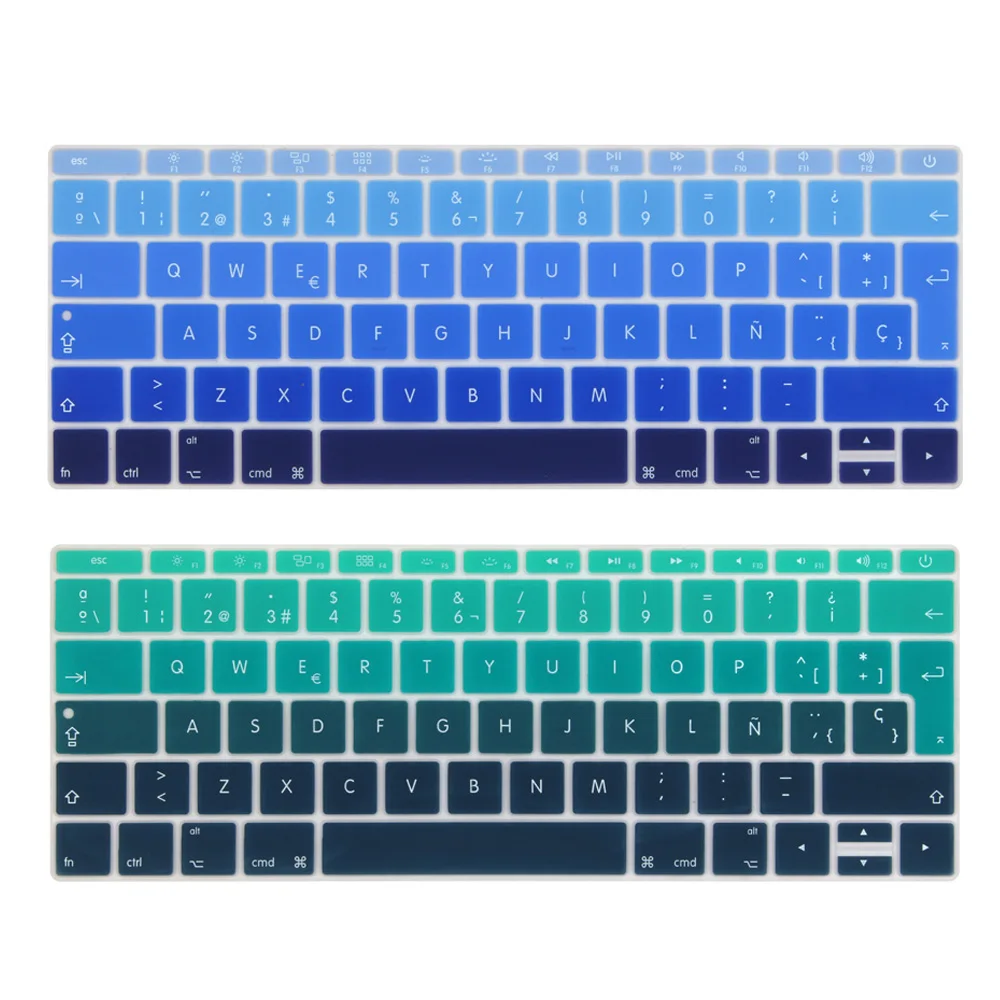 Spanish Euro Enter Keyboard Cover For 2016-2018 Macbook Pro 13" 13.3 ...