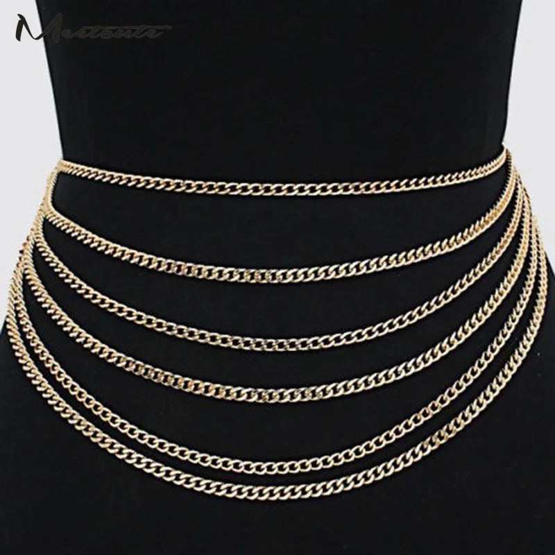 Meetcute Sexy Waist Chain Women Layer Belly Chain Fashion Accessories ...