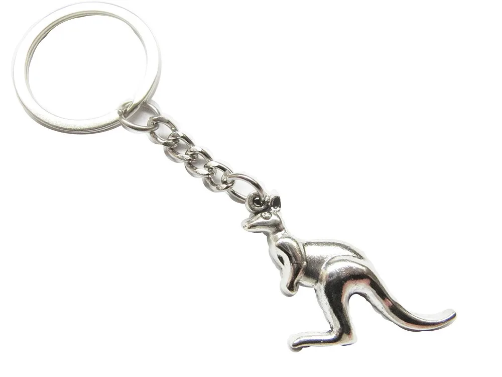 2pcs / lot Wholesale Mix order Kangaroo Keychain Animal Key Ring ...