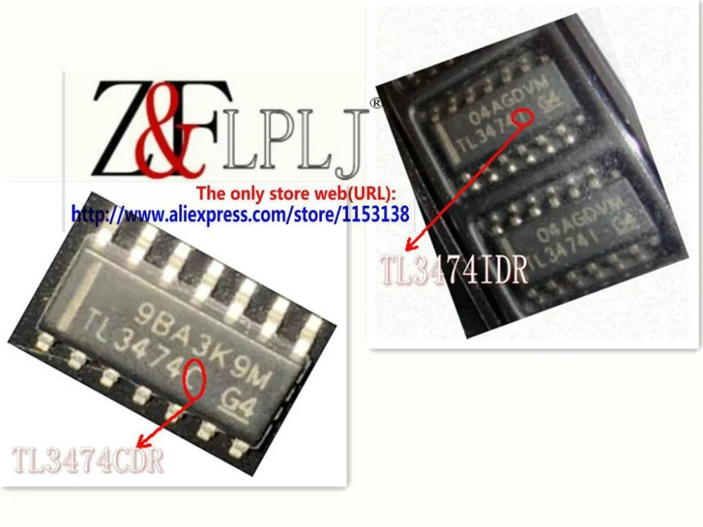 TL3474IDR TL3474I SOP14 // TL3474CDRG4 TL3474CDR TL3474C SOP14 20PCS ...