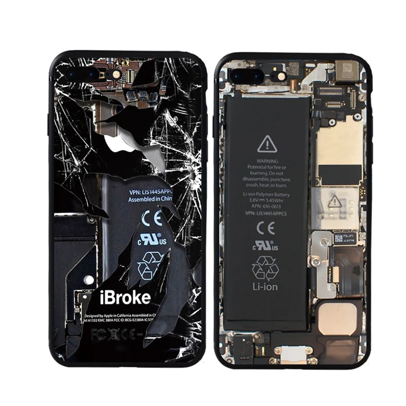 Funda de silicona suave para iphone, carcasa con patrón negro Simple de ...