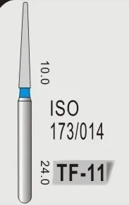 치과 다이아몬드 burs tf 11 평면 끝 테이퍼 다이아 burs tf11 10 개|10 tablet pcs| - AliExpress