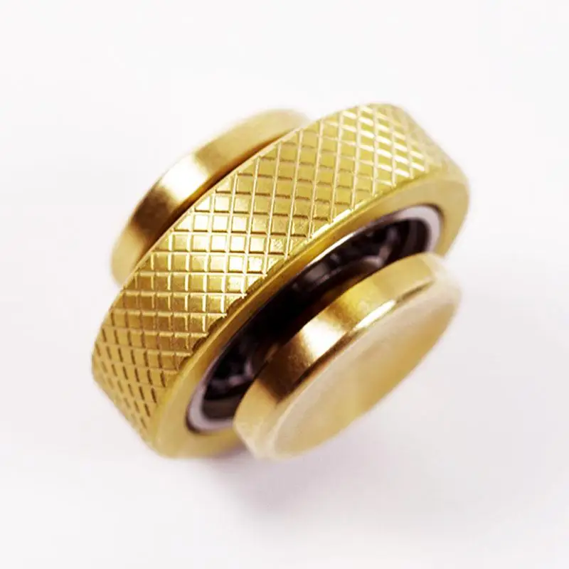 Wheel Spinner Metal Hand Spinner Ceramic Bearing Steel Ball Toys Gold ...