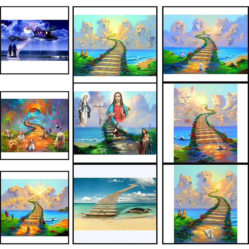 Stairway to Heaven Pattern DIY Diamont Painting Needlework Full square ...