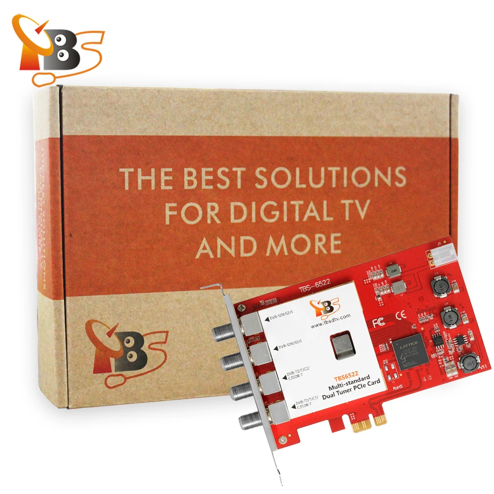 TBS6522 DVB-S2X/S2/S/T2/T/C2/C/ISDB-T Поддержка карт PCI-e с двумя тюнерами VCM, CCM, QPSK, 8PSK ...