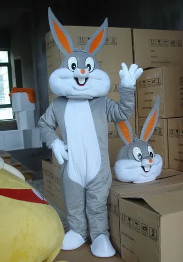 High Quality Adult Size Cartoon Bugs Bunny Rabbit Mascot Costume Mascot