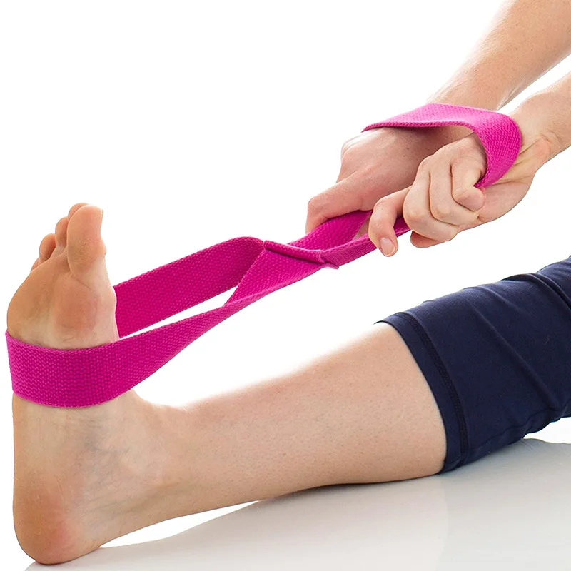 NEW Adjustable Yoga Belt Extra Long Metal Lock 8 Shape Sport Yoga ...