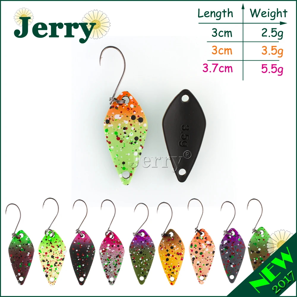 รีวิว ^^^^ ห้ามพลาด Jerry 2.5g 3.5g 5g small micro fishing spoons trout ...