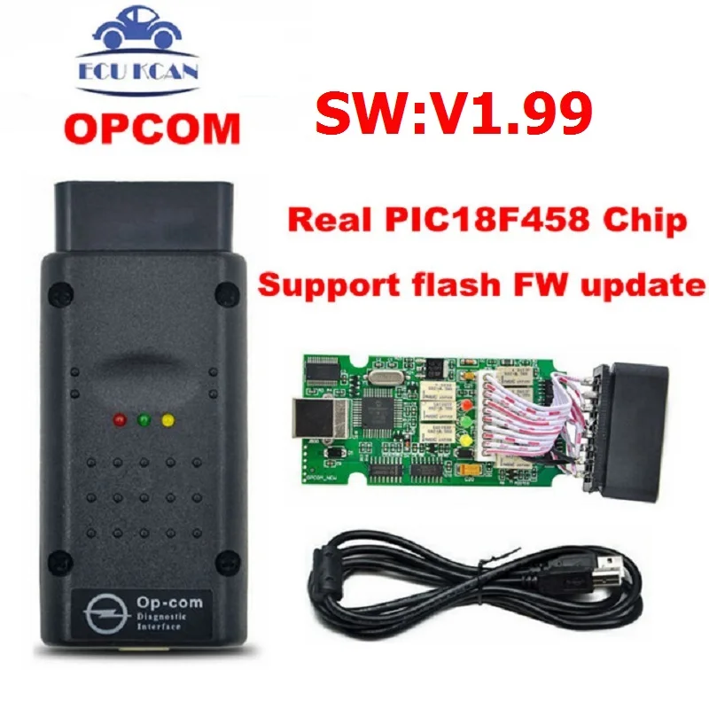 Obd 2 OPCOM V5 OP COM With PIC18F458 OBD2 CAN BUS OP COM V5 V1.99 Best ...