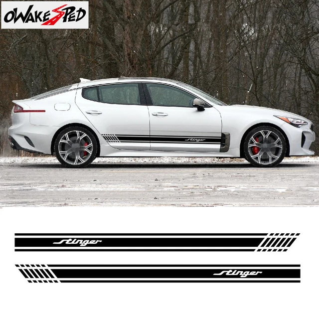 Racing Sport Stripes Graphics Stickers For Kia Stinger 2011 2018 Car ...