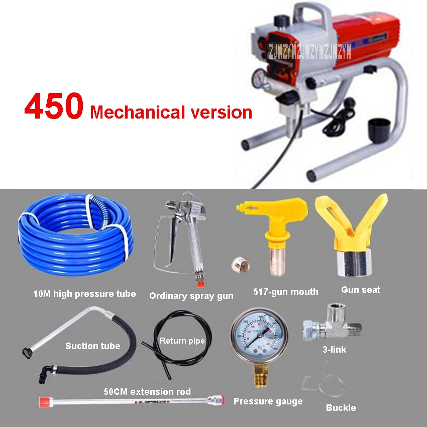 New 395 Electric High Pressure Airless Spraying Machine Latex Paint ...